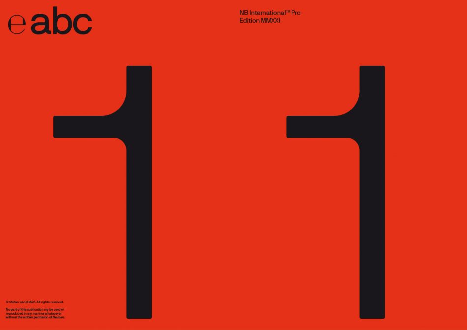 Neubau / NB International™ Pro (E21) Type Specimen & Supplement